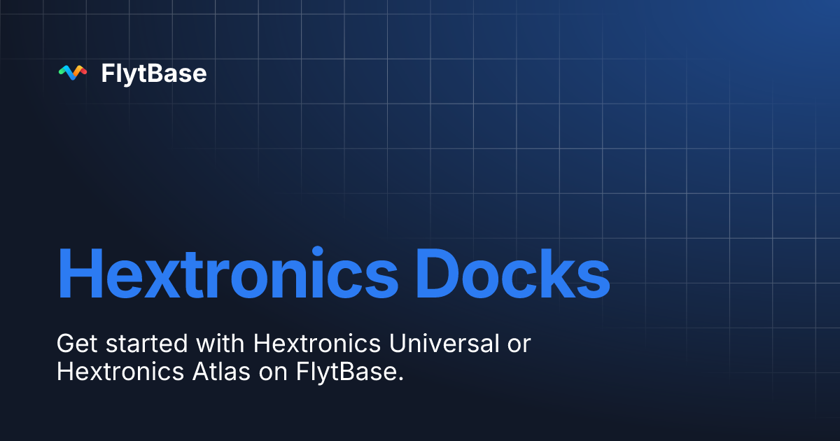 Hextronics Docks | FlytBase